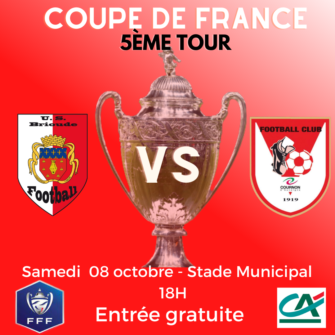 Tirage du 5ème tour de Coupe de France | USBrioude - Club de foot Brioude Tirage du 5ème tour de Coupe de France | USBrioude - Club de foot Brioude